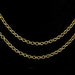 27 Inches of 925 Sterling Silver Gold Vermeil Style Rolo Chain - Etsy