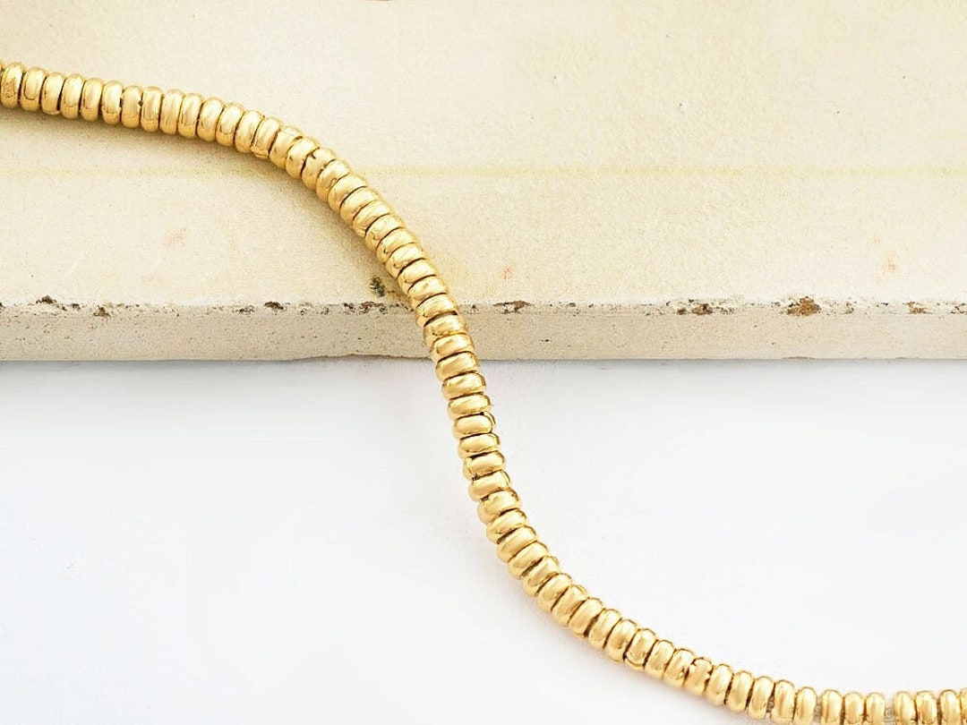 70 of Karen Hill Tribe Silver Gold Vermeil Style Little Ring Beads 2 ...