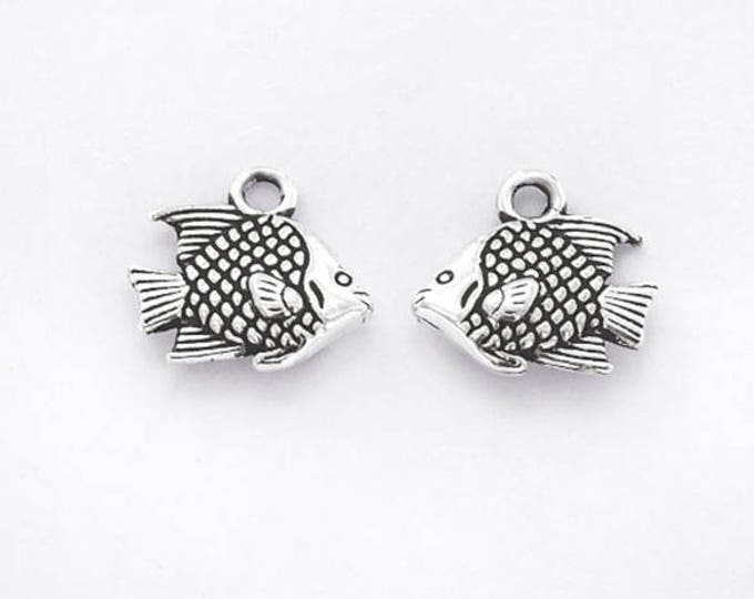 2 of 925 Sterling Silver Fish Charms 10x12 Mm. :th2650 - Etsy