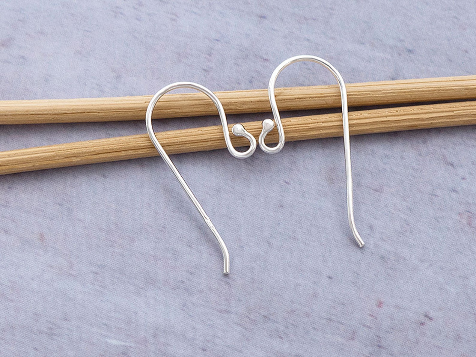 5 Pairs of 925 Sterling Silver Ear Wires 10x23 Mm. 20 AWG. - Etsy