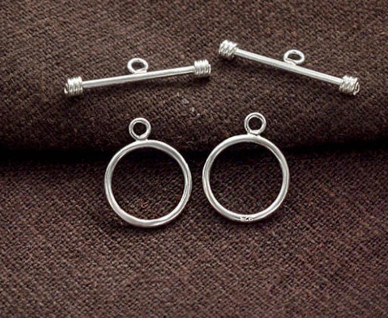 4 of 925 Sterling Silver Toggles 12 Mm. :tk0202 - Etsy
