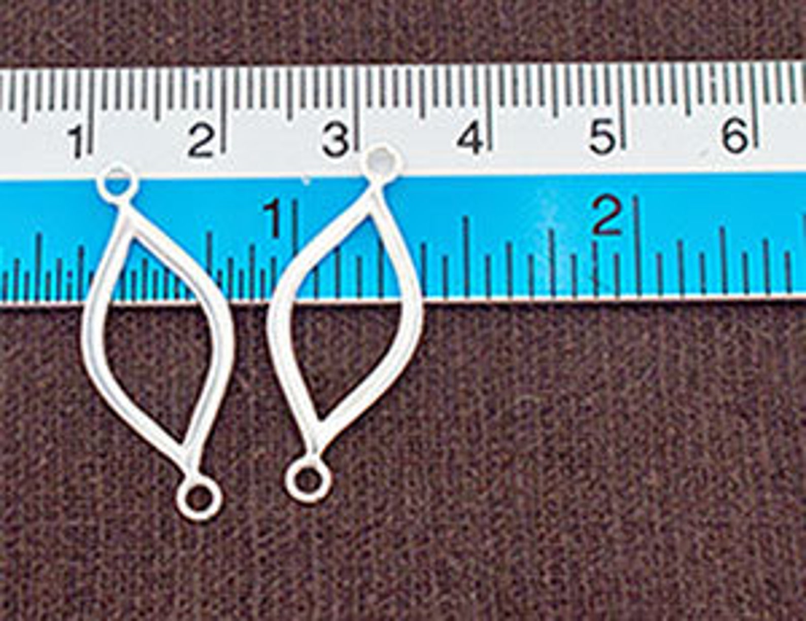 4 of 925 Sterling Silver Marquise Drop Links Connectors | Etsy