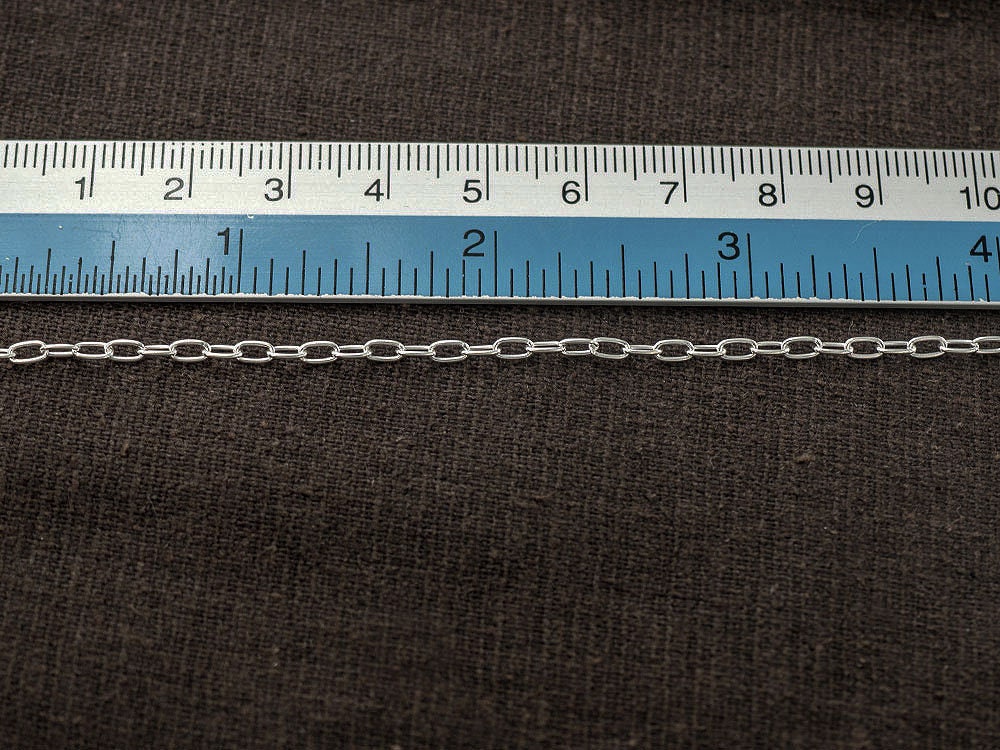 40 Inches of 925 Sterling Silver Chain 2x4 Mm. :th0590 | Etsy