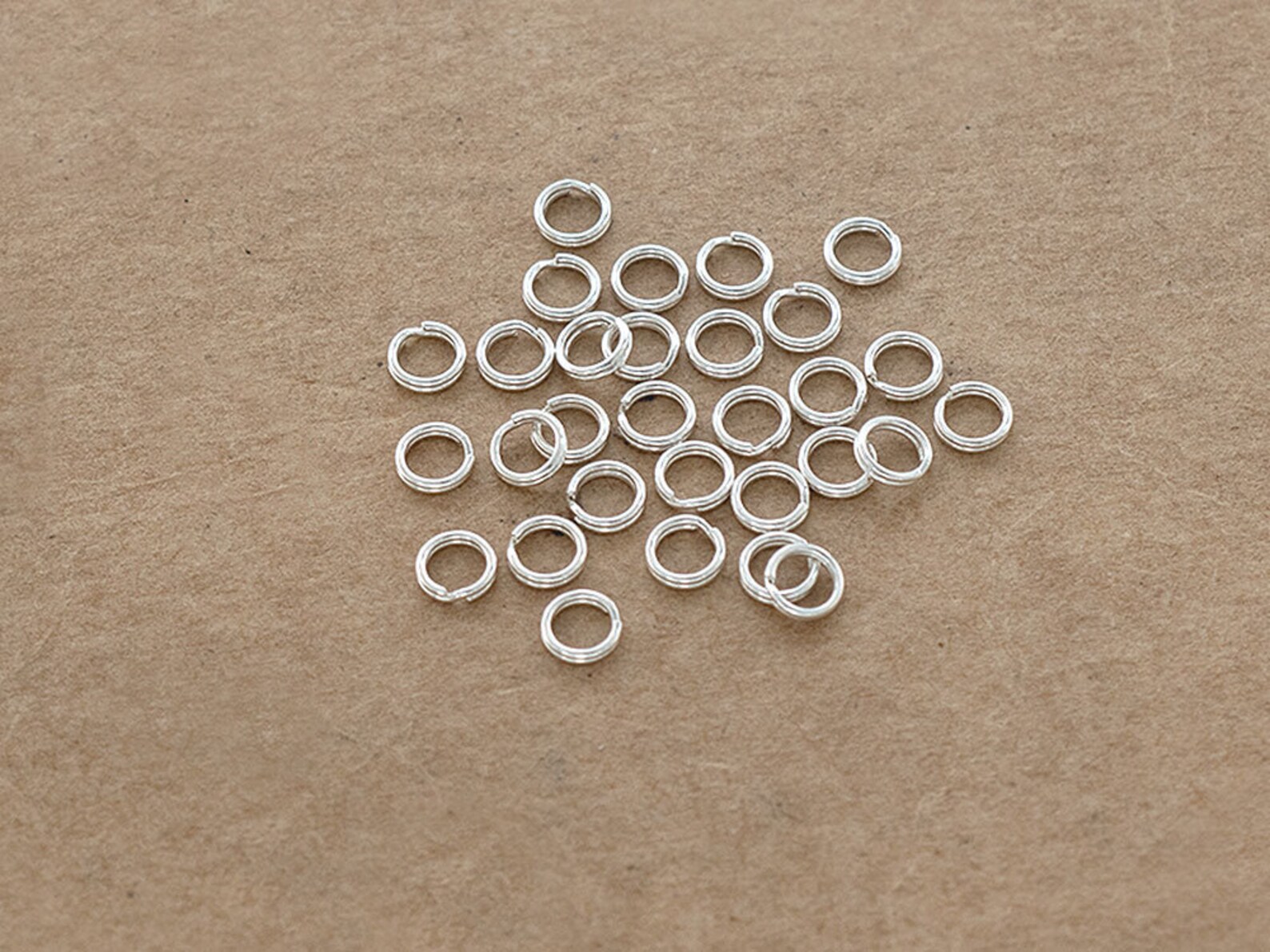 30 of 925 Sterling Silver Split Rings 4.5 Mm. :th1055 - Etsy