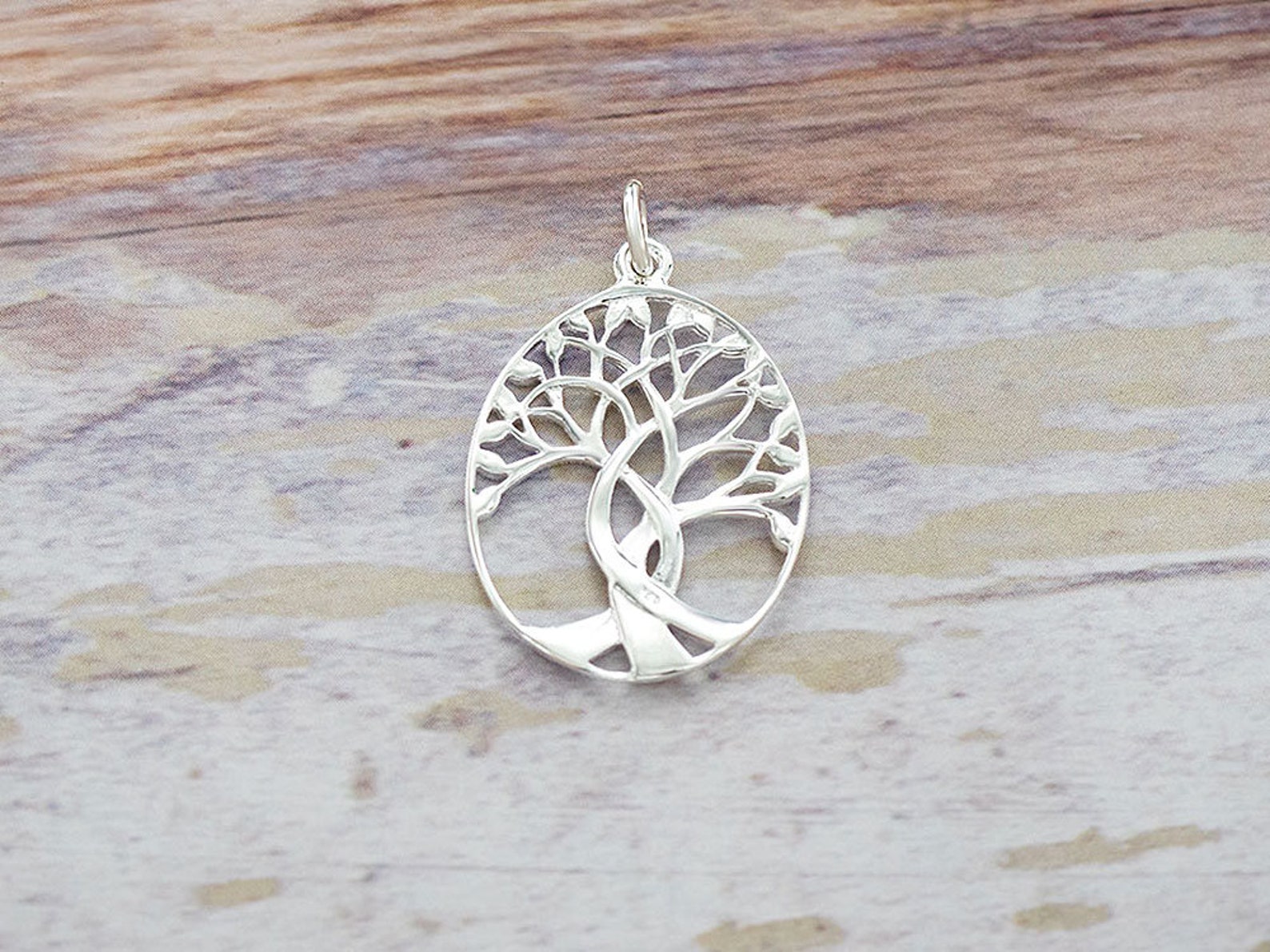 1 of 925 Sterling Silver Tree of Life Pendant 18 X 22 Mm. Polish ...