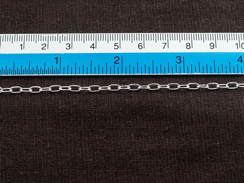 30 Inches of 925 Sterling Silver Chain 3x5 Mm. :th0578 - Etsy