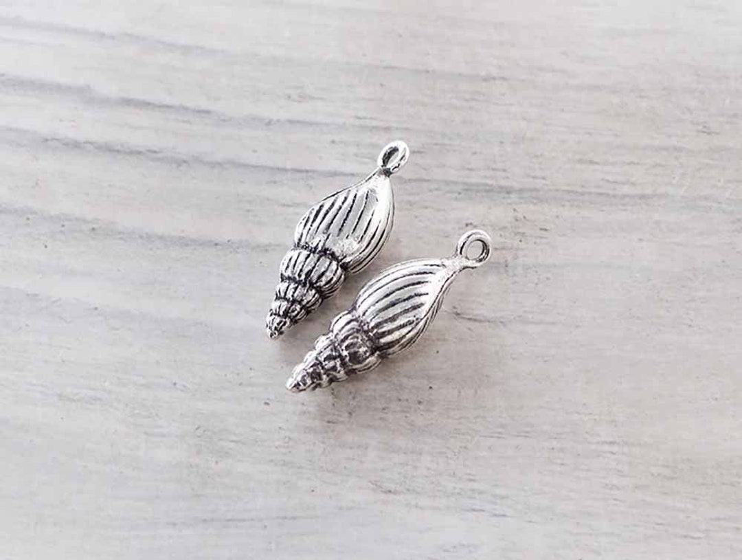 2 of Karen Hill Tribe Silver Seashell Charms 9x21 Mm. :ka4595 - Etsy
