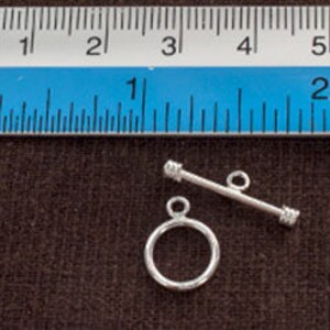 5 of 925 Sterling Silver Toggles 10 mm. :tk0200 - Etsy Polska