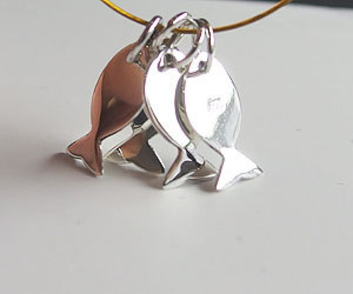 4 of 925 Sterling Silver Fish Charms Tiny Charms 6x11 Mm. | Etsy