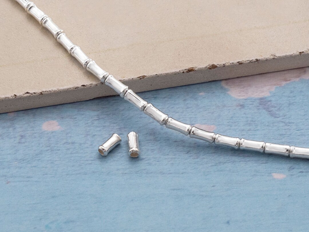 42 of Hill Tribe Silver Hourglass Beads 2x5 Mm. 9 Inches :ka3596 - Etsy