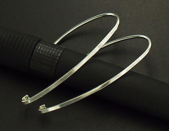 5 Pairs of 925 Sterling Silver Ear Wires 15x33 Mm. :tk0008 | Etsy