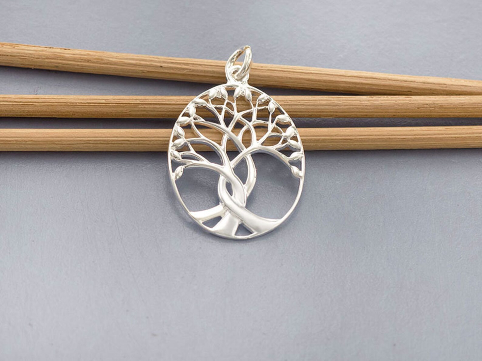 1 of 925 Sterling Silver Tree of Life Pendant 18 X 22 Mm. - Etsy