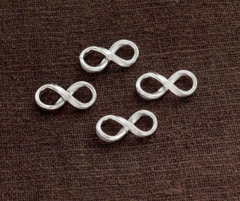 4 of 925 Sterling Silver Infinity Links 7x14mm. :tk0210 | Etsy
