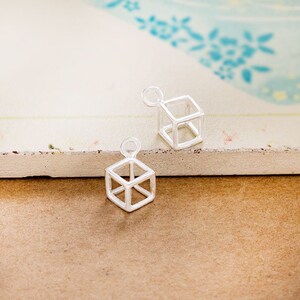 4 of 925 Sterling Silver Cube Charms 5.5 Mm. :tm0206 - Etsy