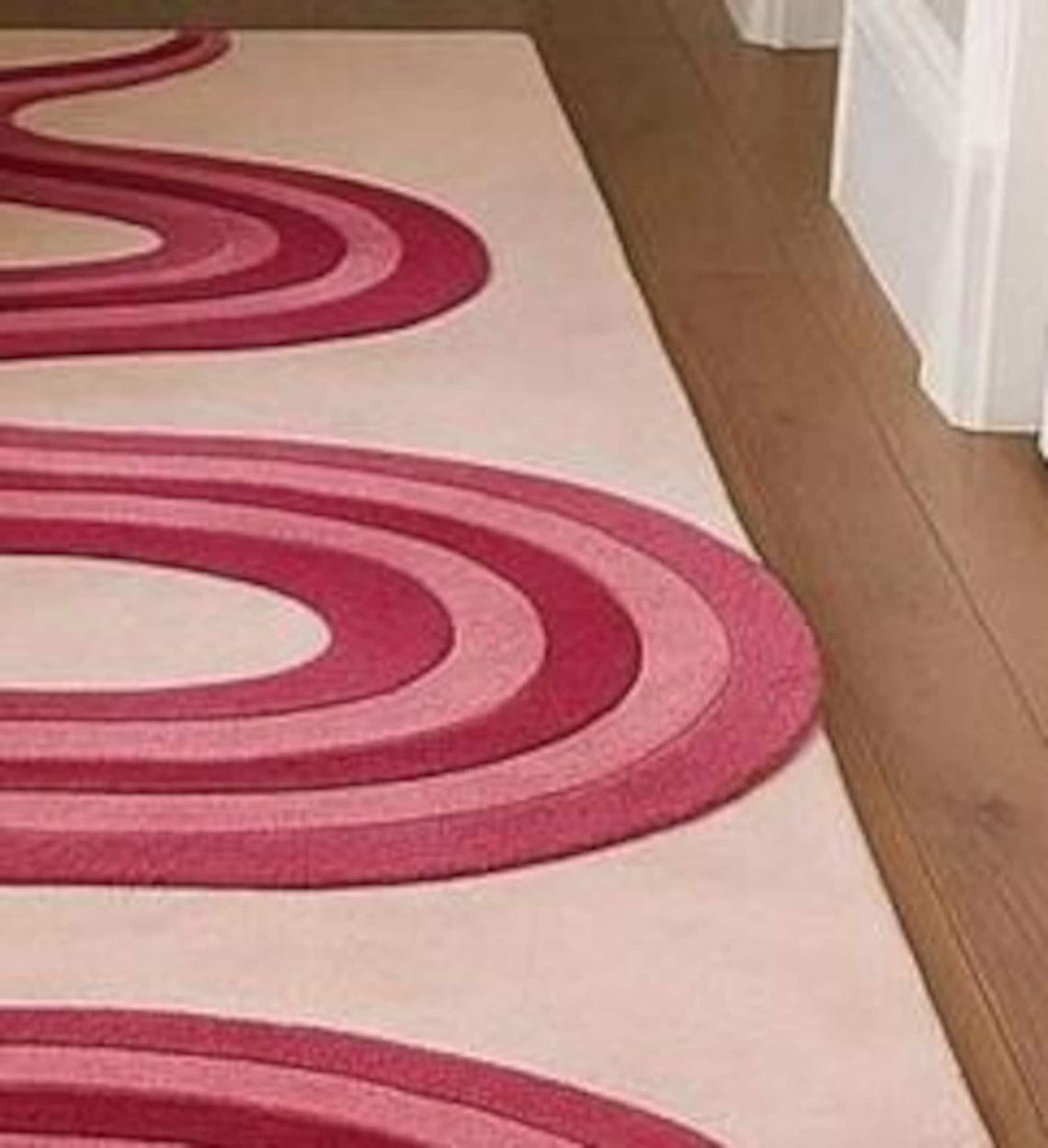 3x9 Handmade Snake |shaped Runner Rug Serpent Hallway Carpet|bold ...
