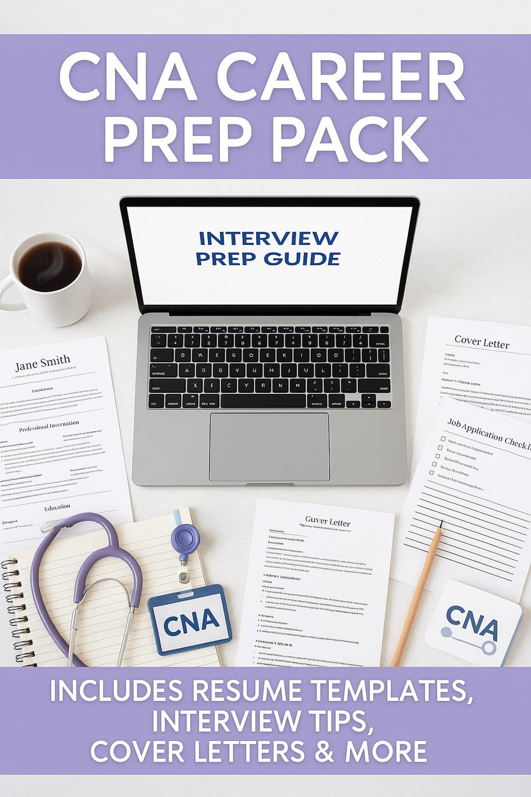 CNA Career Prep Pack - Resume Templates, Interview Guide, and More! - Etsy