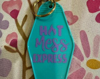 All Aboard the Hot Mess Express Keychain With Fire Extinguisher Charm ...