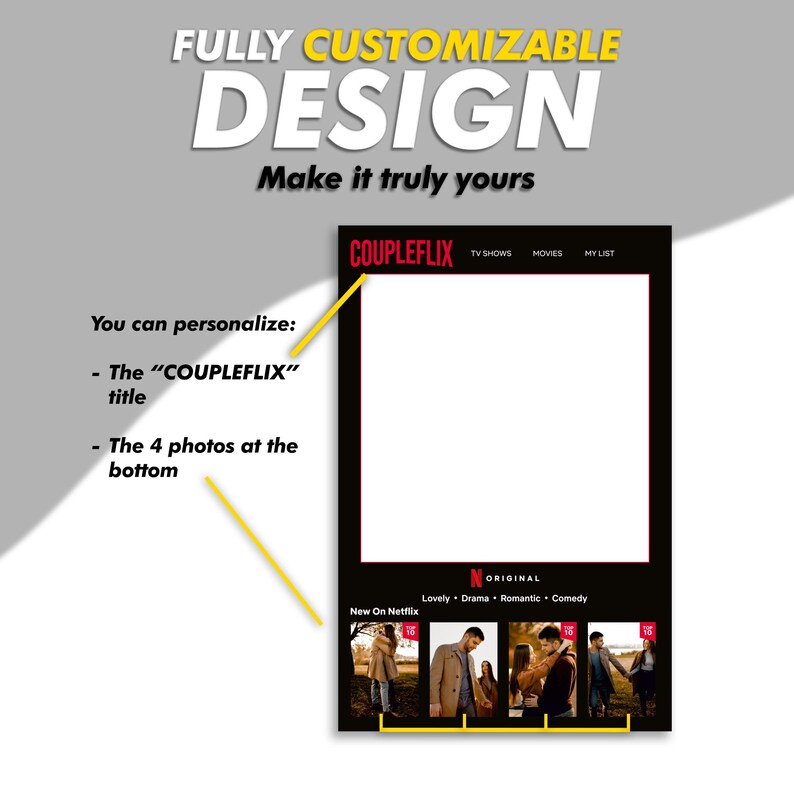 Custom Coupleflix Mirror – Personalized Couple Photo Mirror ...