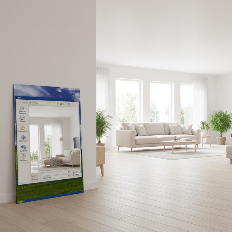Retro Folder Mirror – Windows XP Style Wall Mirror, Aesthetic Room ...