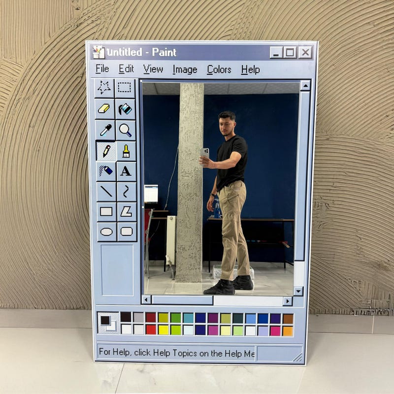 Ms Paint Mirror - Etsy