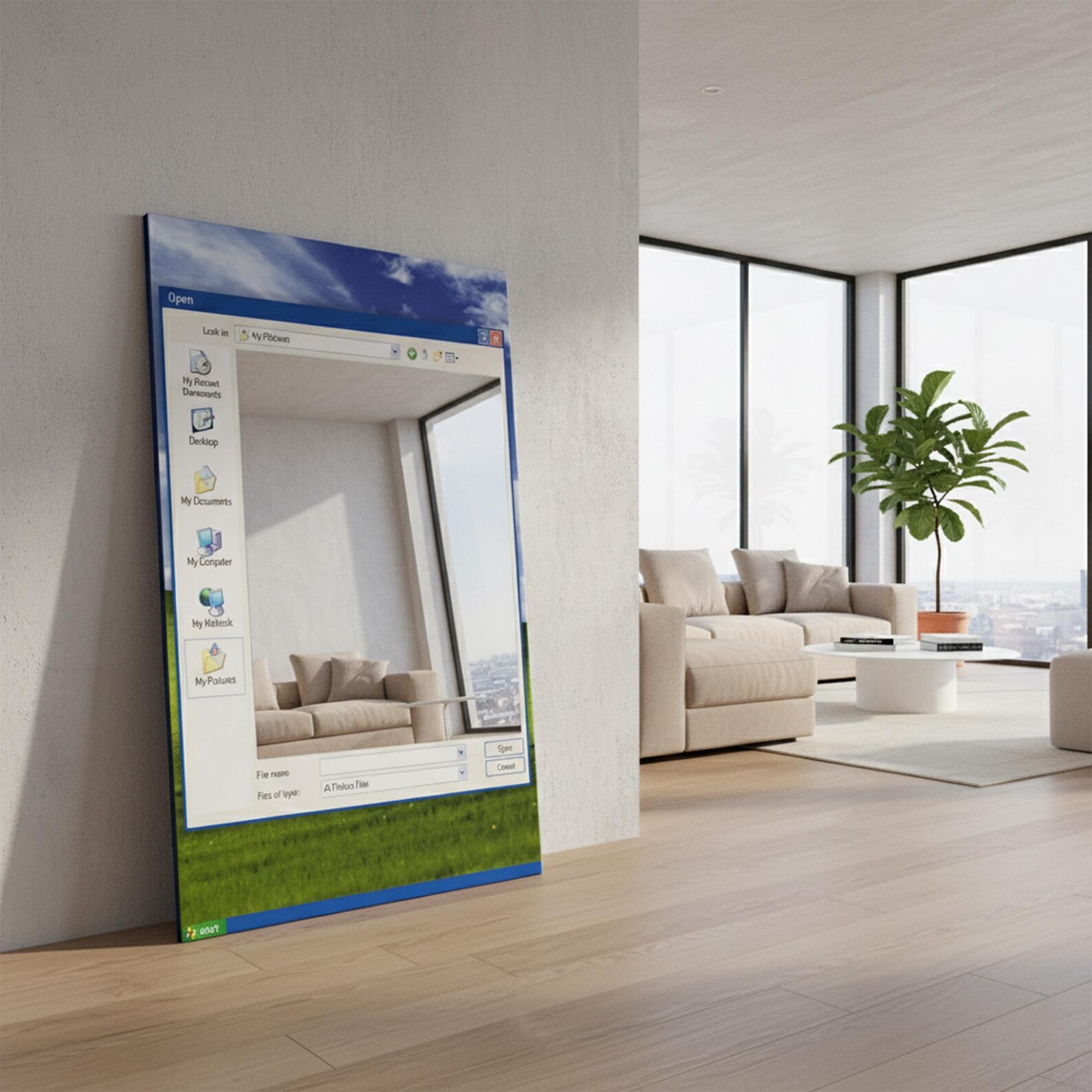 Retro Folder Mirror – Windows XP Style Wall Mirror, Aesthetic Room ...