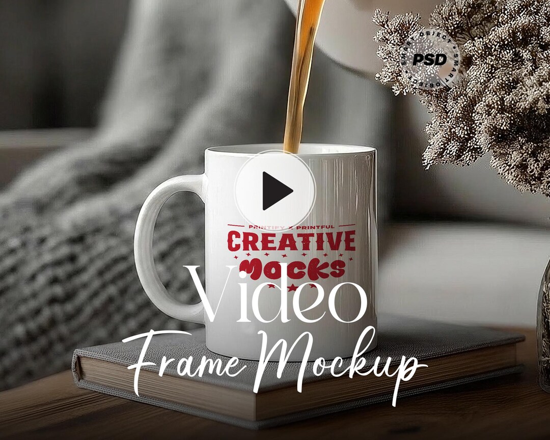Mug Mockup Video, Coffee Cup, Frame Mockup, Creative Mockups - Etsy