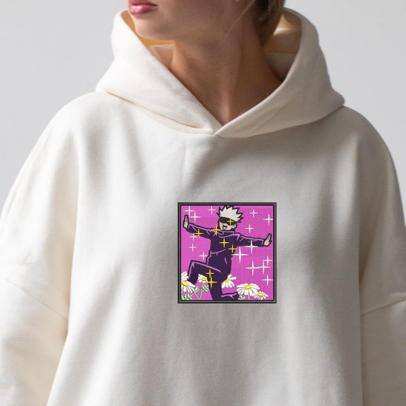 Powerful Anime Sorcerer Digital Embroidery Design, Cute Magical ...