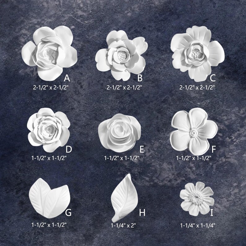 3D Cherry Blossoms Set for Ceiling, Wall, Architectural Medallion for ...