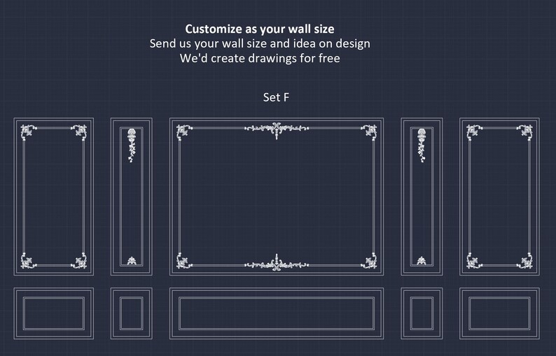 Custom Wall Paneling Precut Kit as Your Wall Size, Customize Wall ...