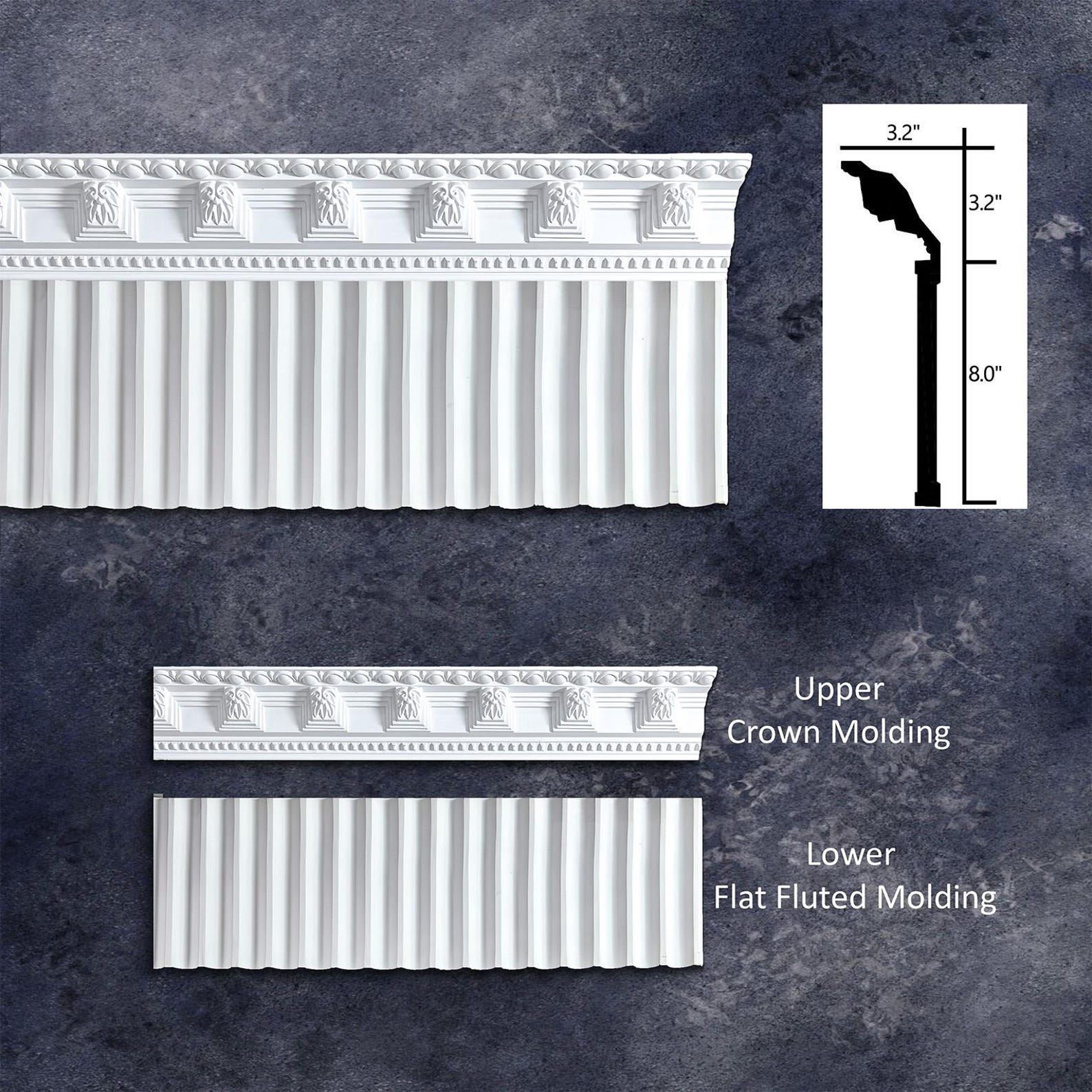 Multi-piece Flora Corner for Ceiling Medallion & Wall Decor, France ...