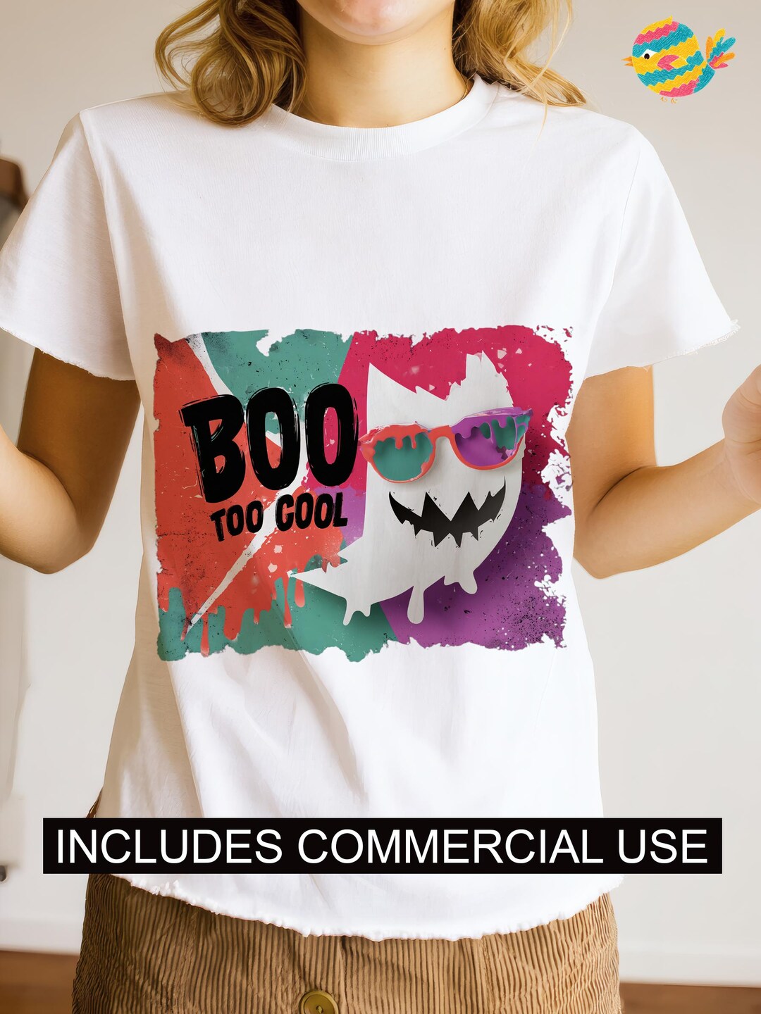 Trendy Ghost Sunglasses SVG PNG: Spooky Halloween Design (commercial ...
