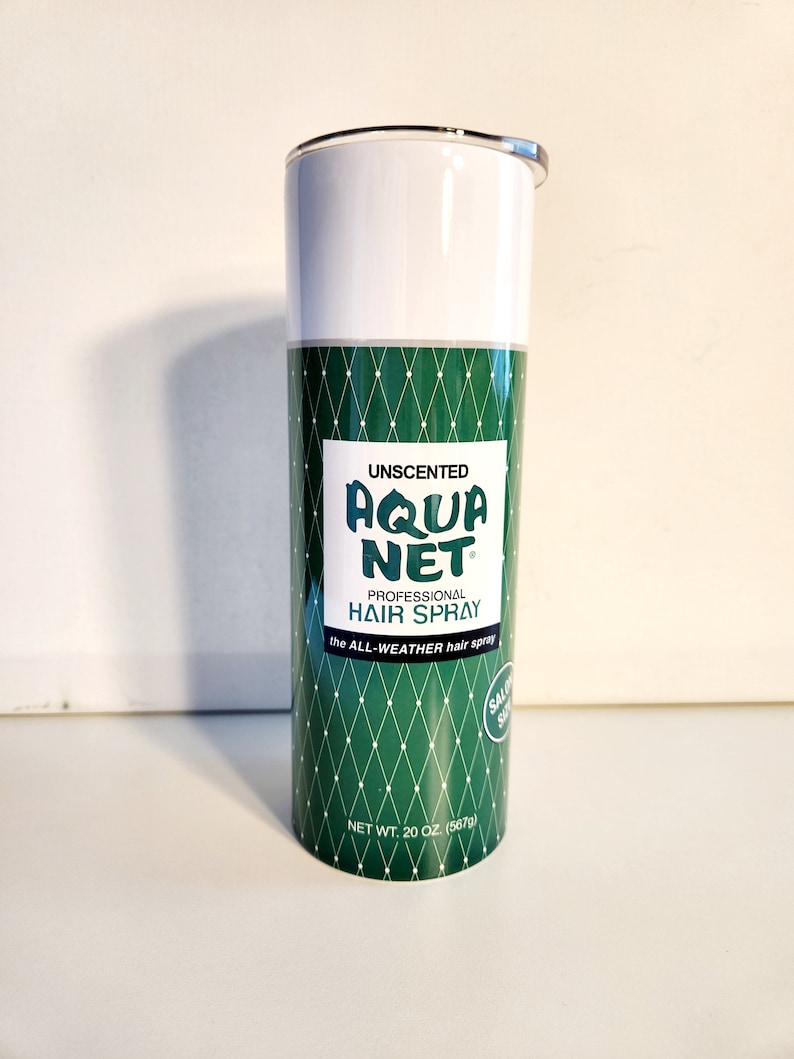 Aqua Net Aquanet, Hairspray Image, 20oz Tumbler, Retro, Big Hair - Etsy