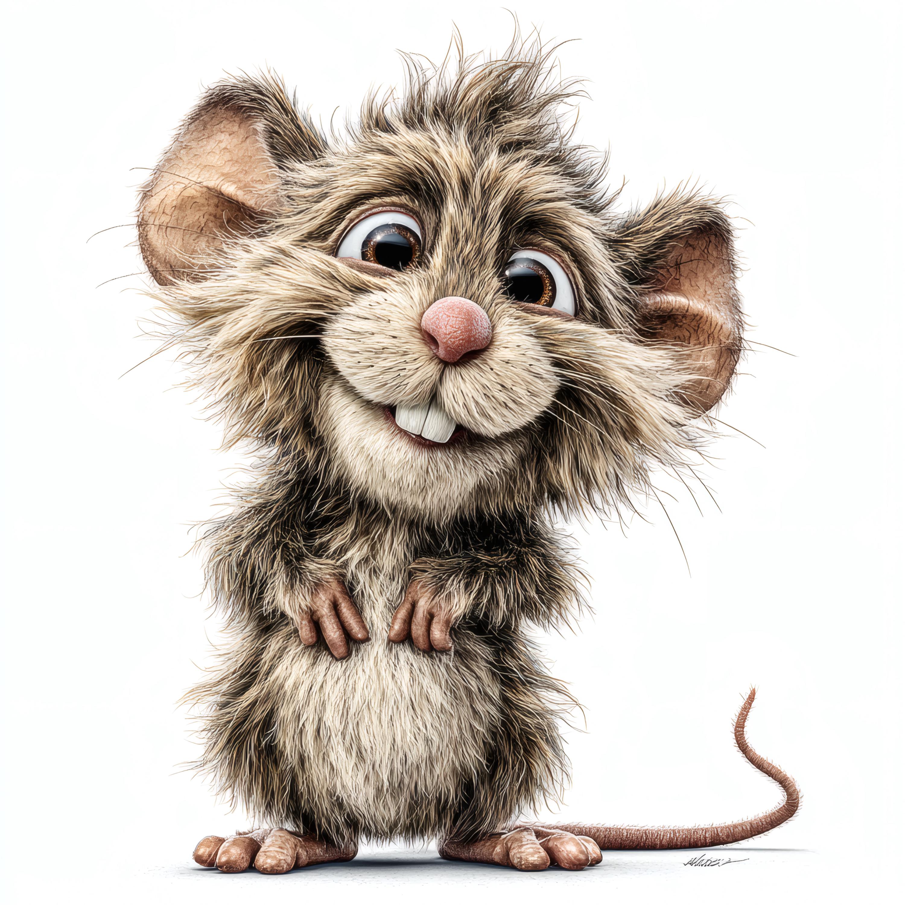 Quirky Rat Clipart Whimsical Rodent Illustration Cute Rat Character ...