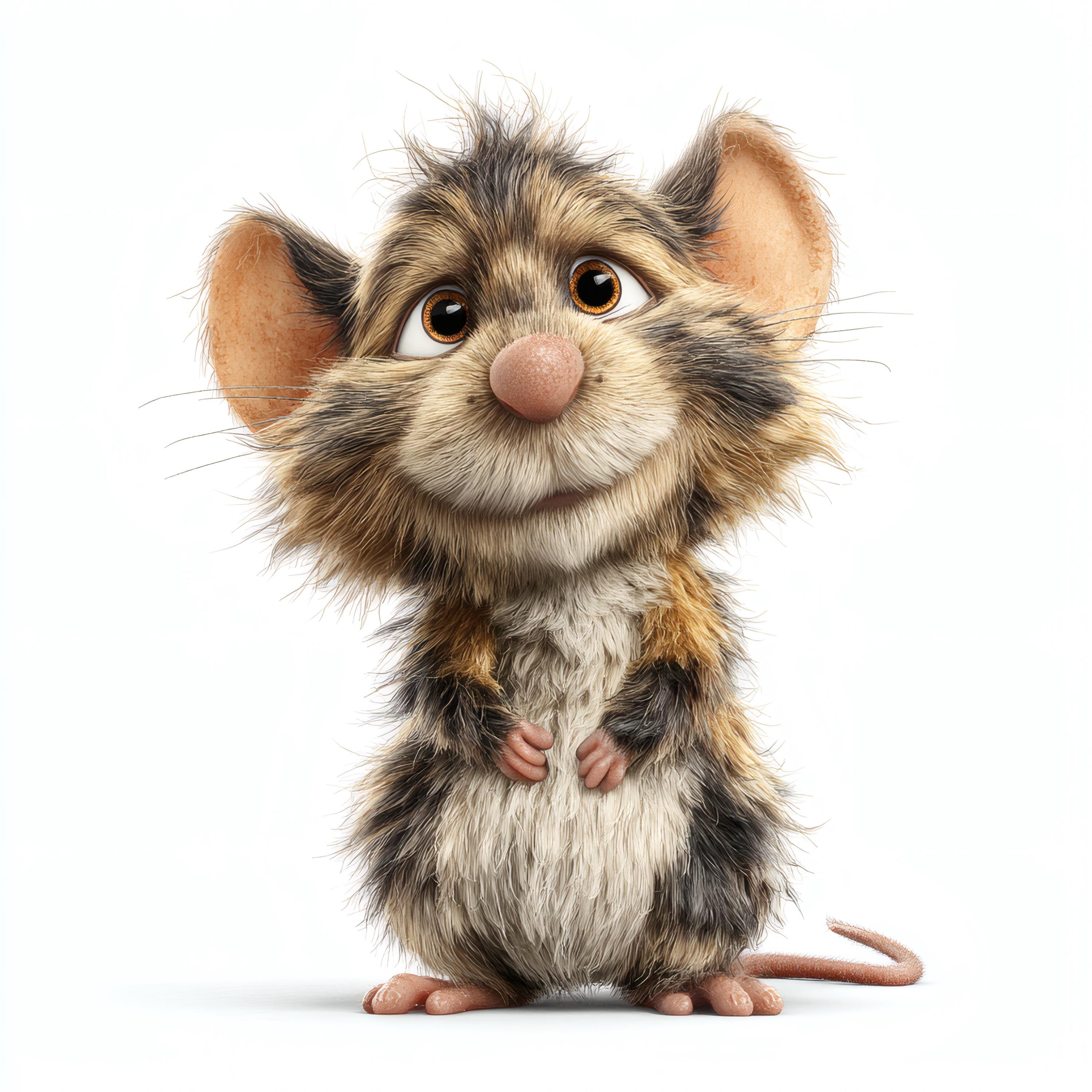 Quirky Rat Clipart Whimsical Rodent Illustration Cute Rat Character ...