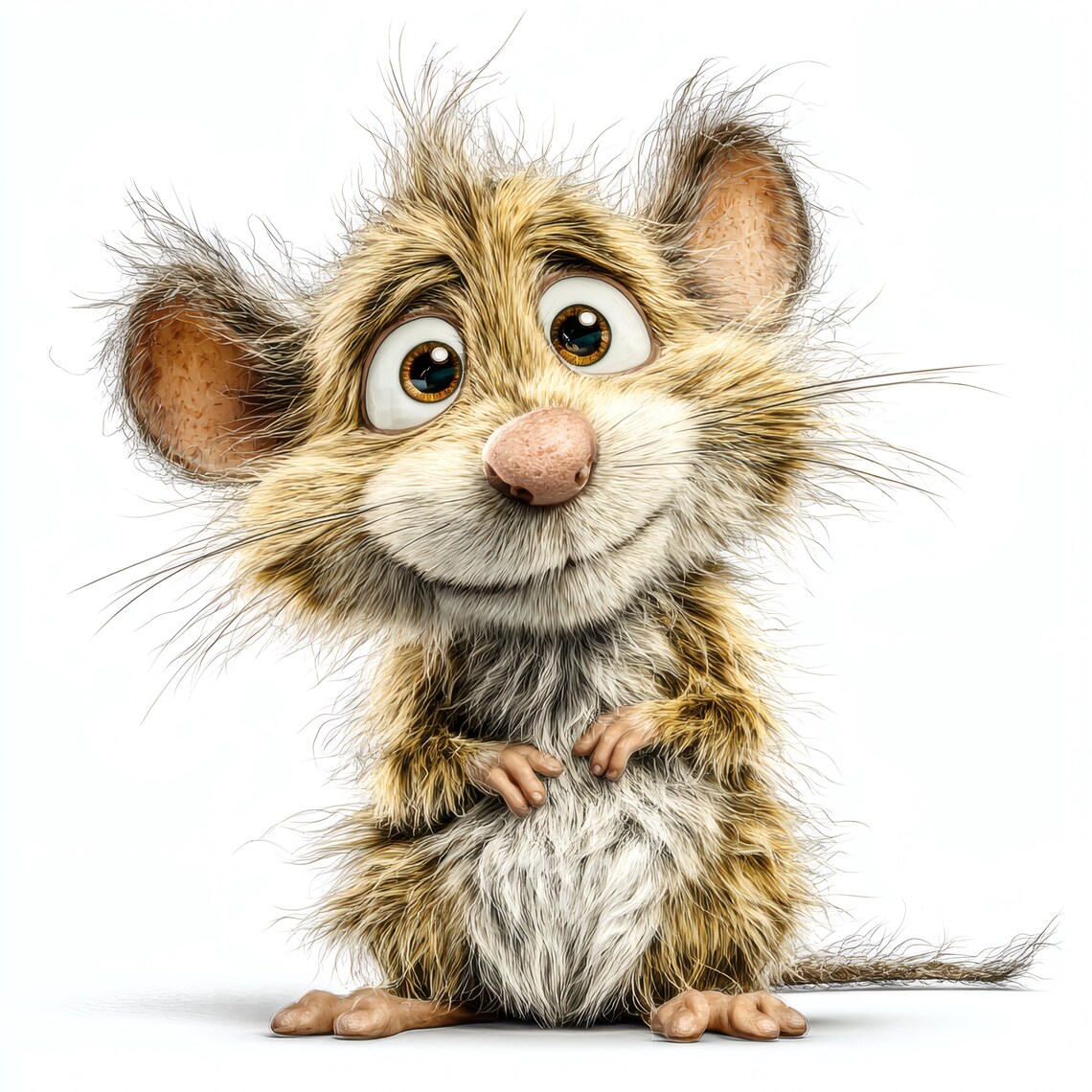 Quirky Rat Clipart Whimsical Rodent Illustration Cute Rat Character ...