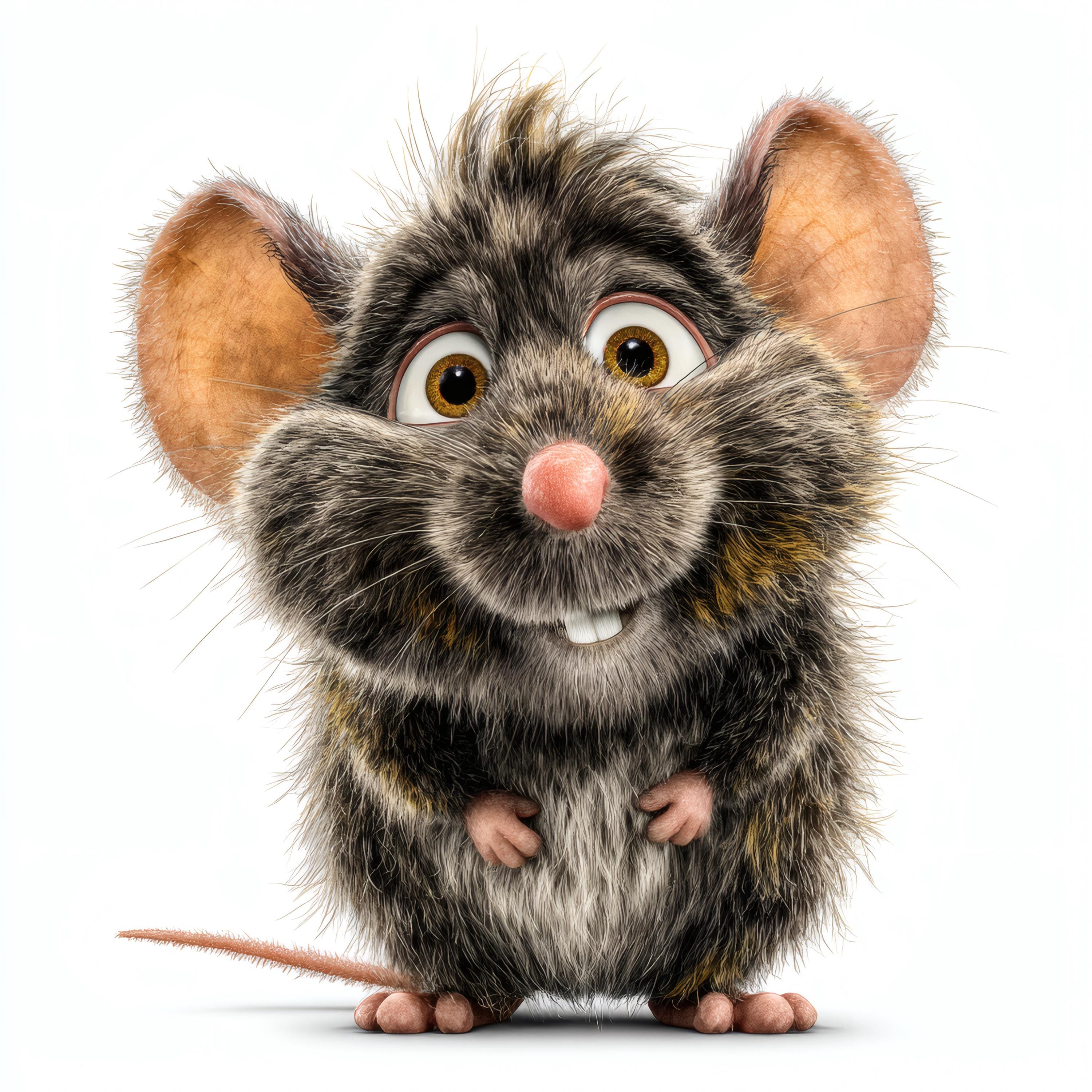 Quirky Rat Clipart Whimsical Rodent Illustration Cute Rat Character ...