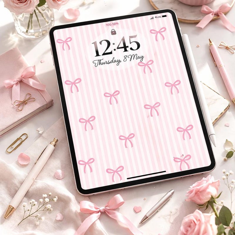 Pink Tablet Wallpaper - Etsy