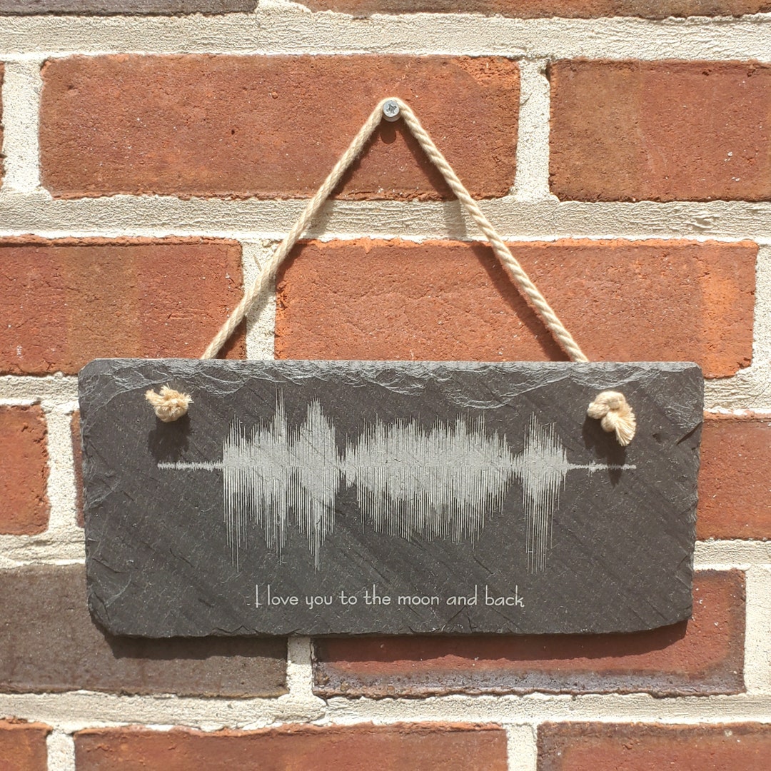 Soundwave Art Made From Your Recording - Baby's First Words - Heartbeat ...