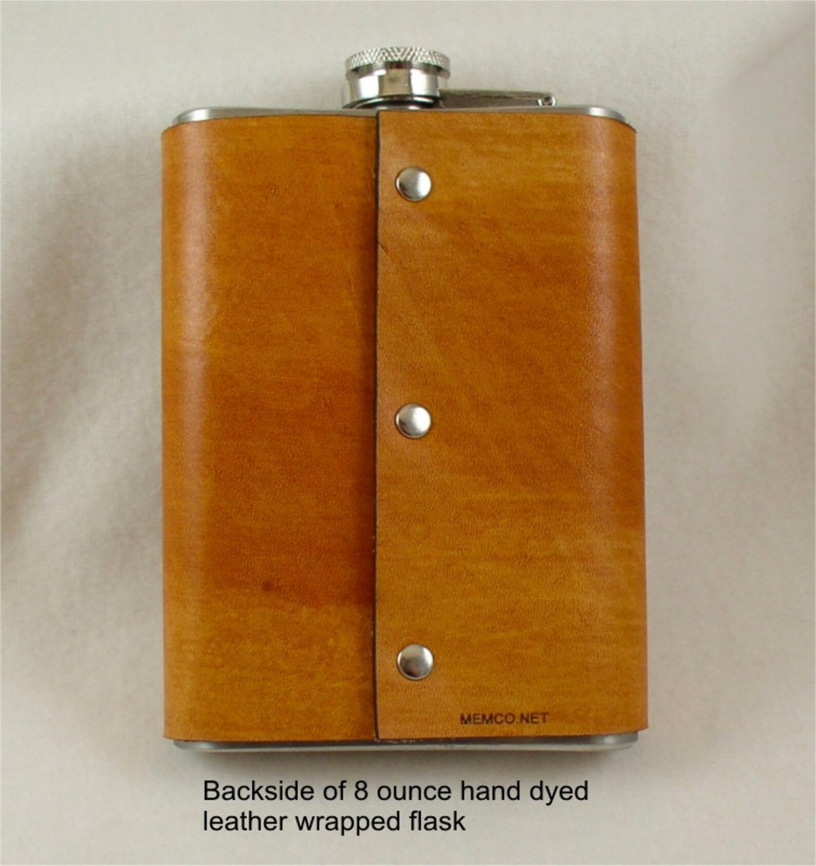 Flask With Family Crest Engraved in Leather 8 Ounce FREE - Etsy