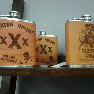 Funny Leather Flask - Engraved Leather Flask - Humorous - Gag Gift ...