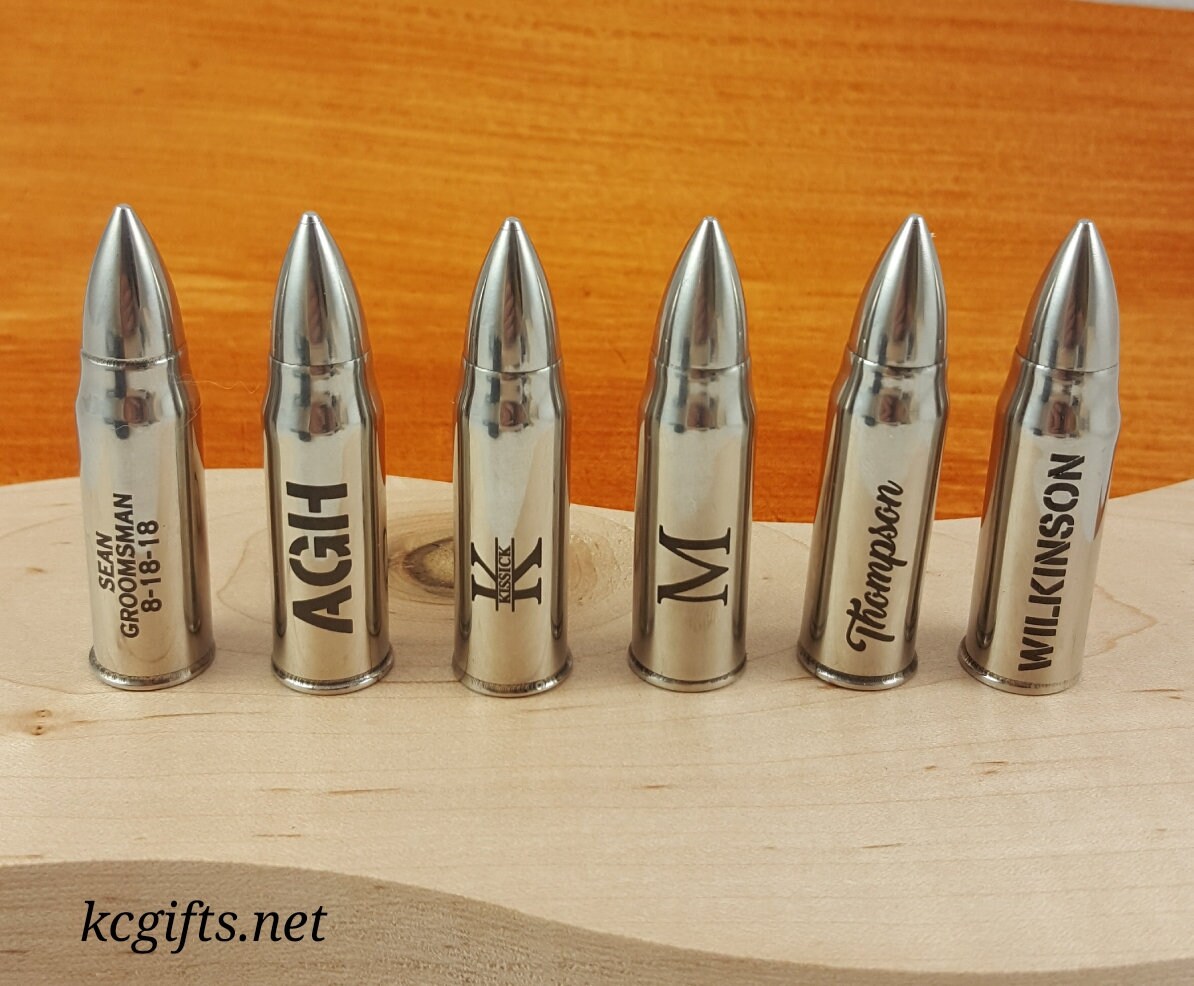 Personalized Whiskey Bullets Chill Your Whiskey Scotch or | Etsy