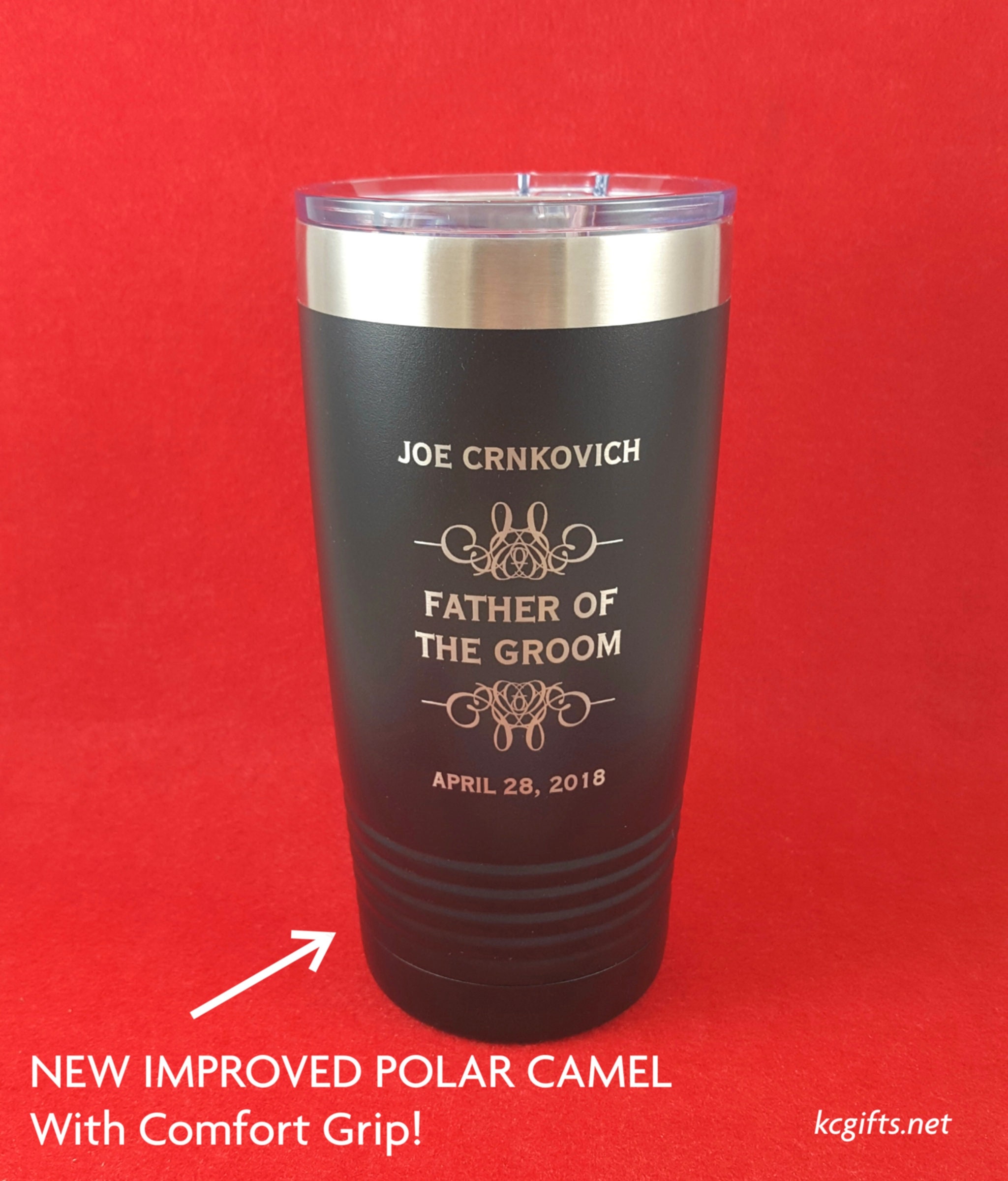 Set of 8 - Personalized Polar Camel YETI Rambler Clone - Groomsmen Gift ...