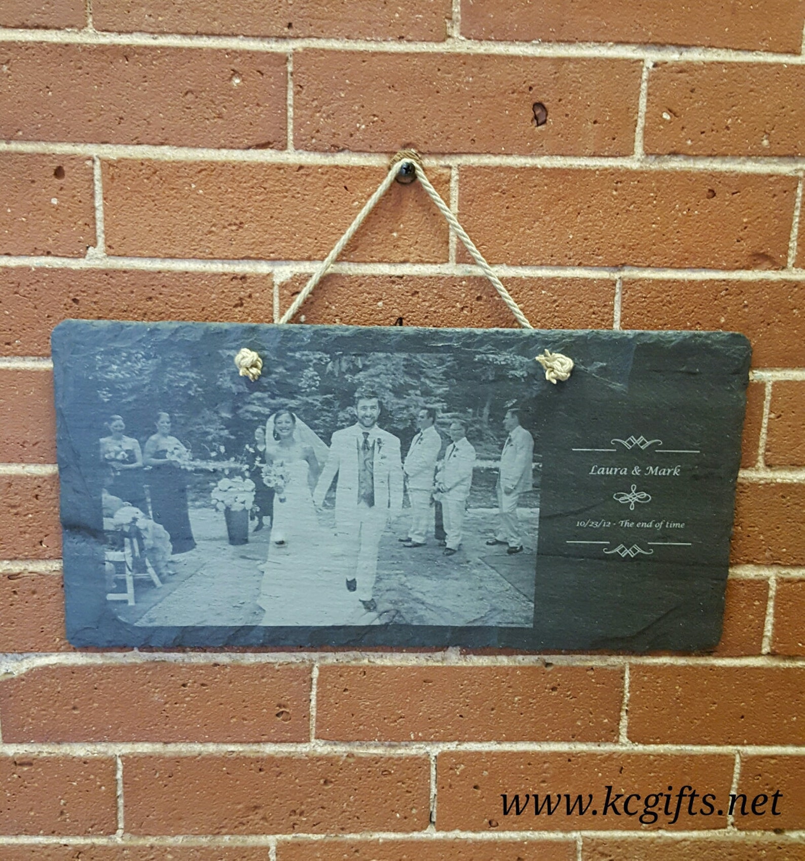 Engraved Photo Slate Tray Personalized Slate Cheese Board - Etsy