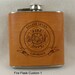 Firefighter Flask Flask With Hand Dyed Engraved Leather Wrap - Etsy