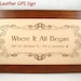 Wedding Sign or 5th Anniversary Gift, GPS Coordinates of Your Life ...