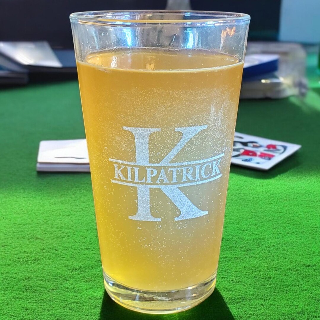 Set of 2 PERSONALIZED Custom Engraved Beer Glass - Beer Mug - Pint ...