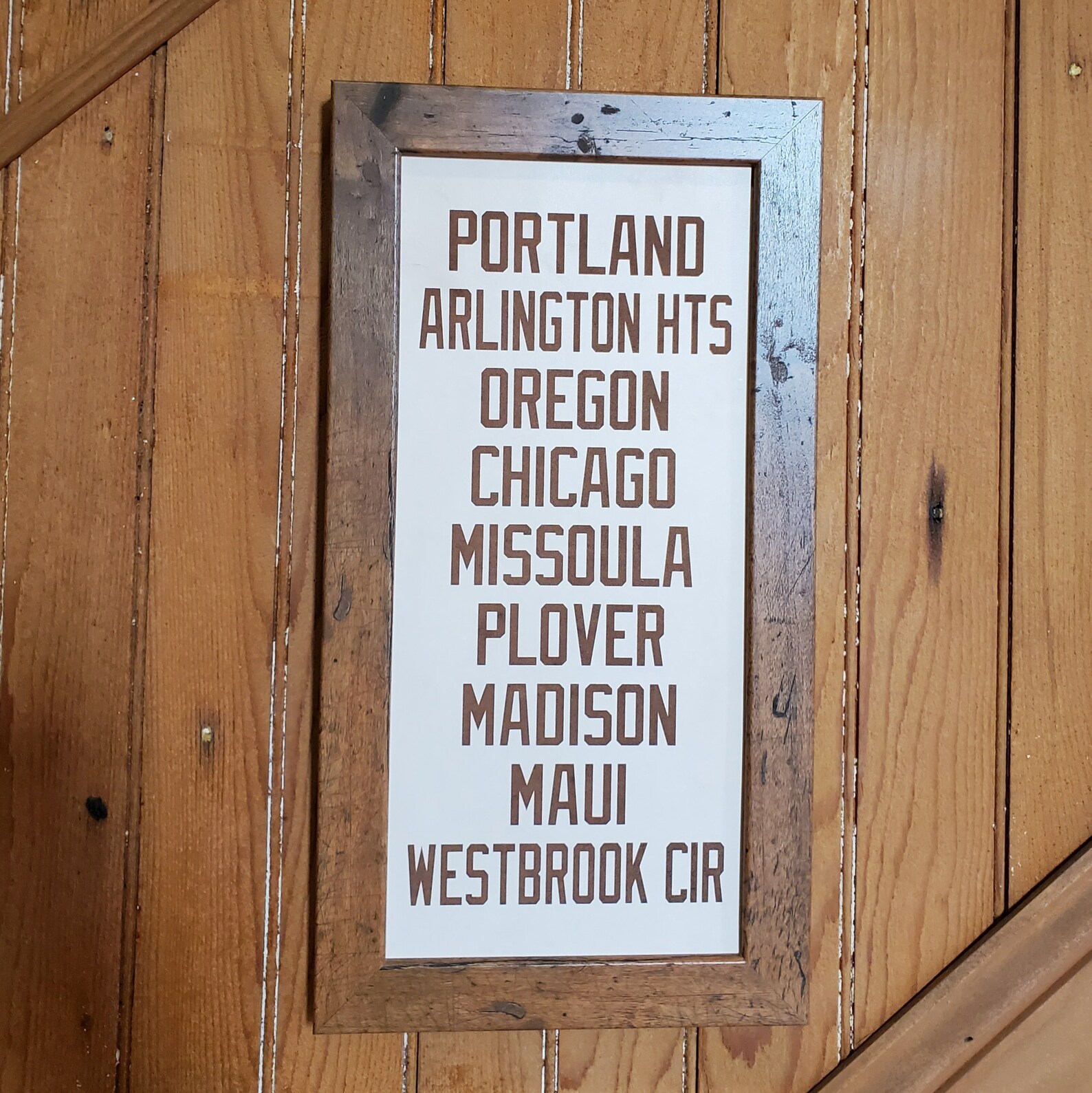 Personalized Leather Sign Wedding Sign Bus Scroll Subway - Etsy