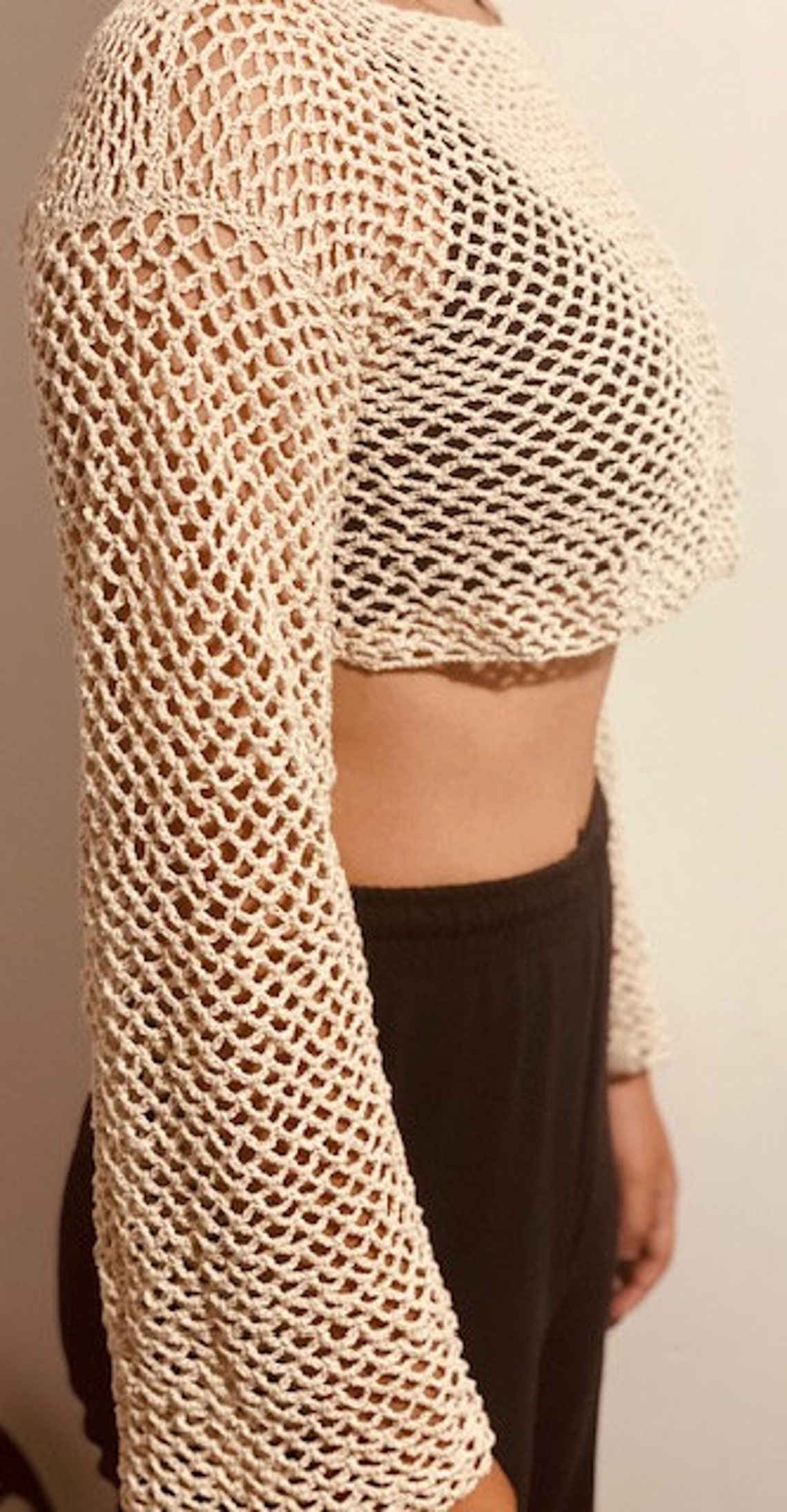 Mesh Crop Pattern - Etsy