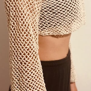 Mesh Crop Pattern - Etsy