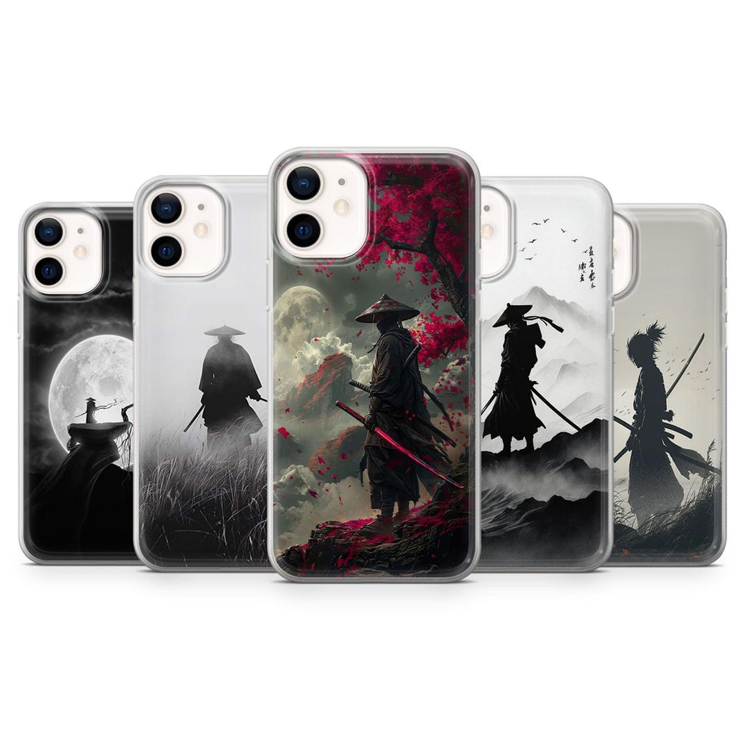 Samurai Phone Case Japanese Warrior Cover for iPhone 17pro, 16, 15, 14 ...